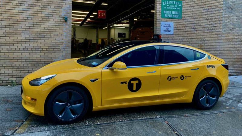 Tesla Model 3 transforms into "big yellow taxi" in first for New York