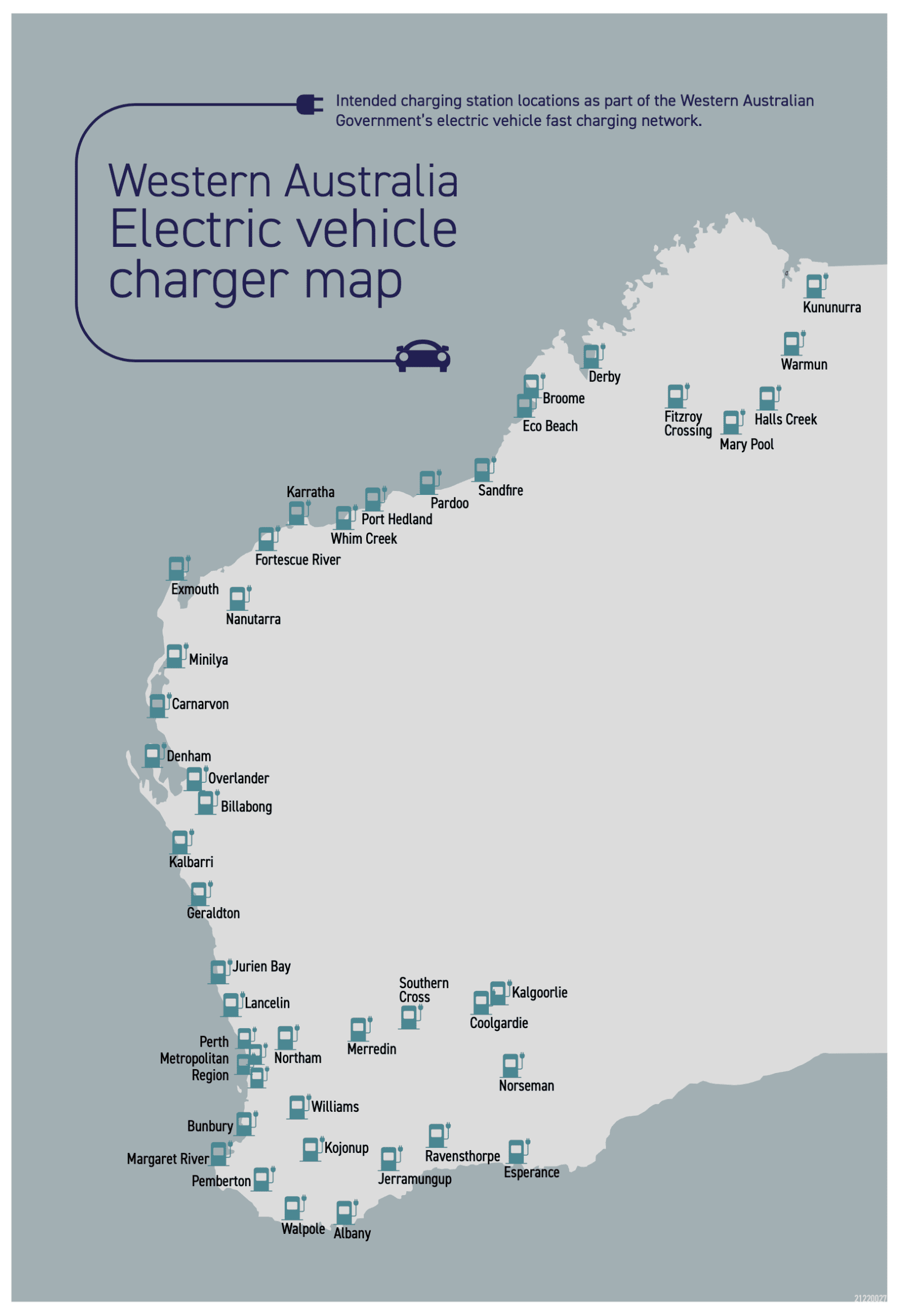 "I’ve been everywhere:" WA releases map of 45 new EV charging sites