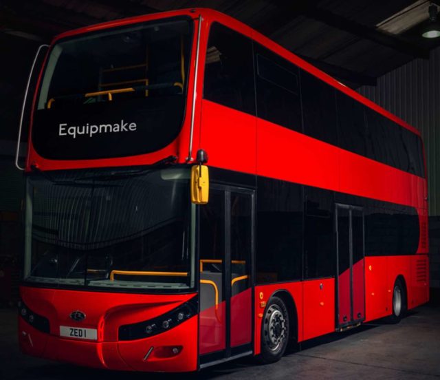 British made electric double-decker bus shapes up in London