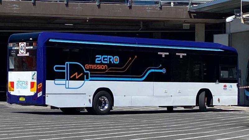 Electric Custom Denning buses spotted trialling in Sydney