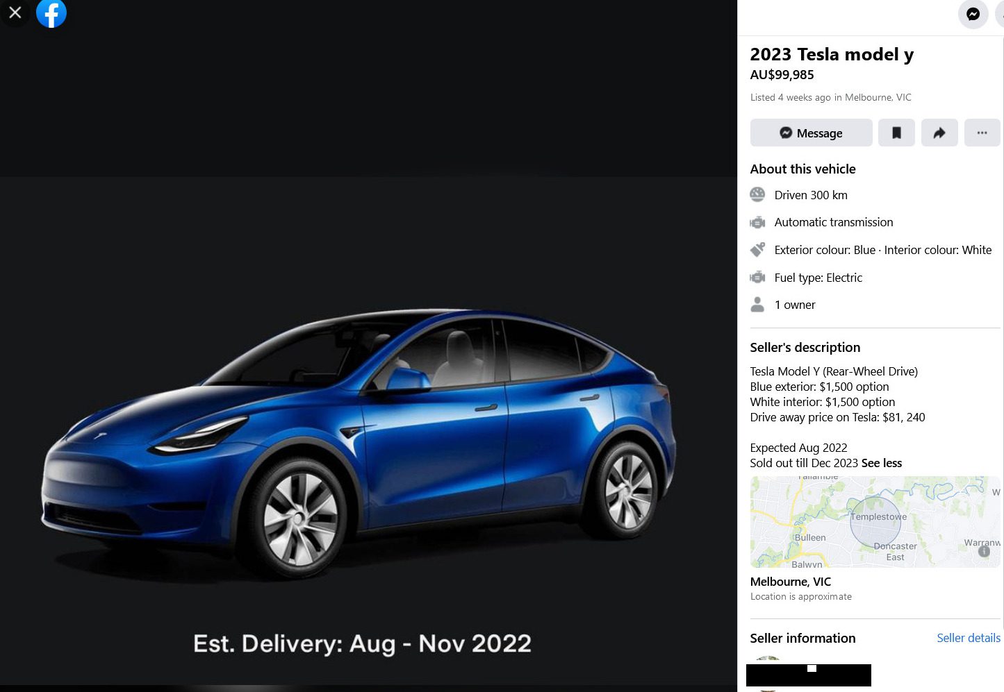 Secondhand Model Y listed for $20,000 above sale price, before first ...