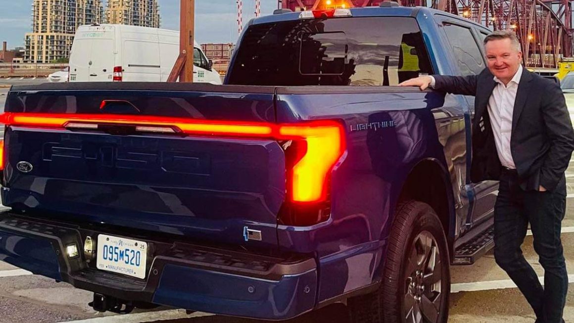 "Goes like you wouldn't believe:" Bowen test drives Ford F-150 electric ute