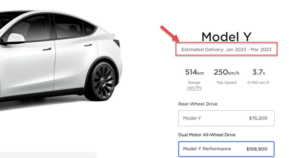 Tesla Model Y wait times increase on Performance variant