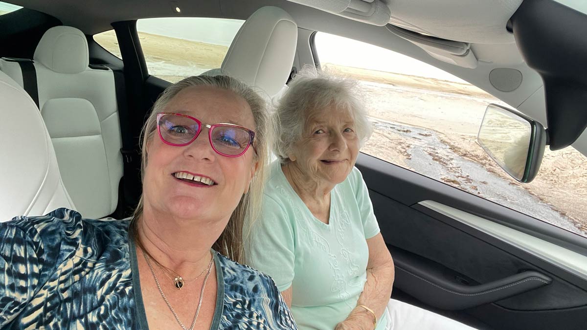 Driving Miss Audrey: Why a Tesla Model Y was the only car for this 90 ...