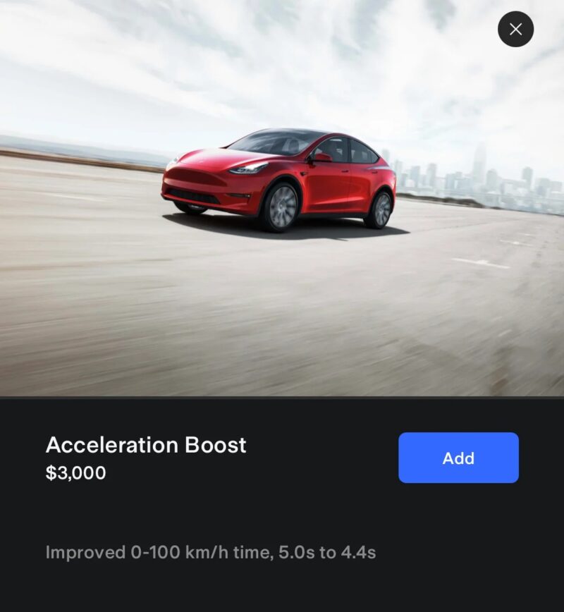 Tesla Model Y Long Range gets acceleration boost, at a price