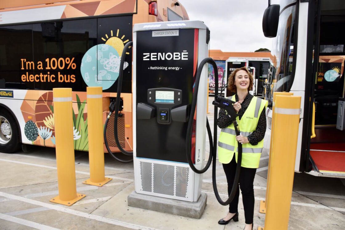 Victoria debuts first all-electric bus depot, with 14 dual fast ...