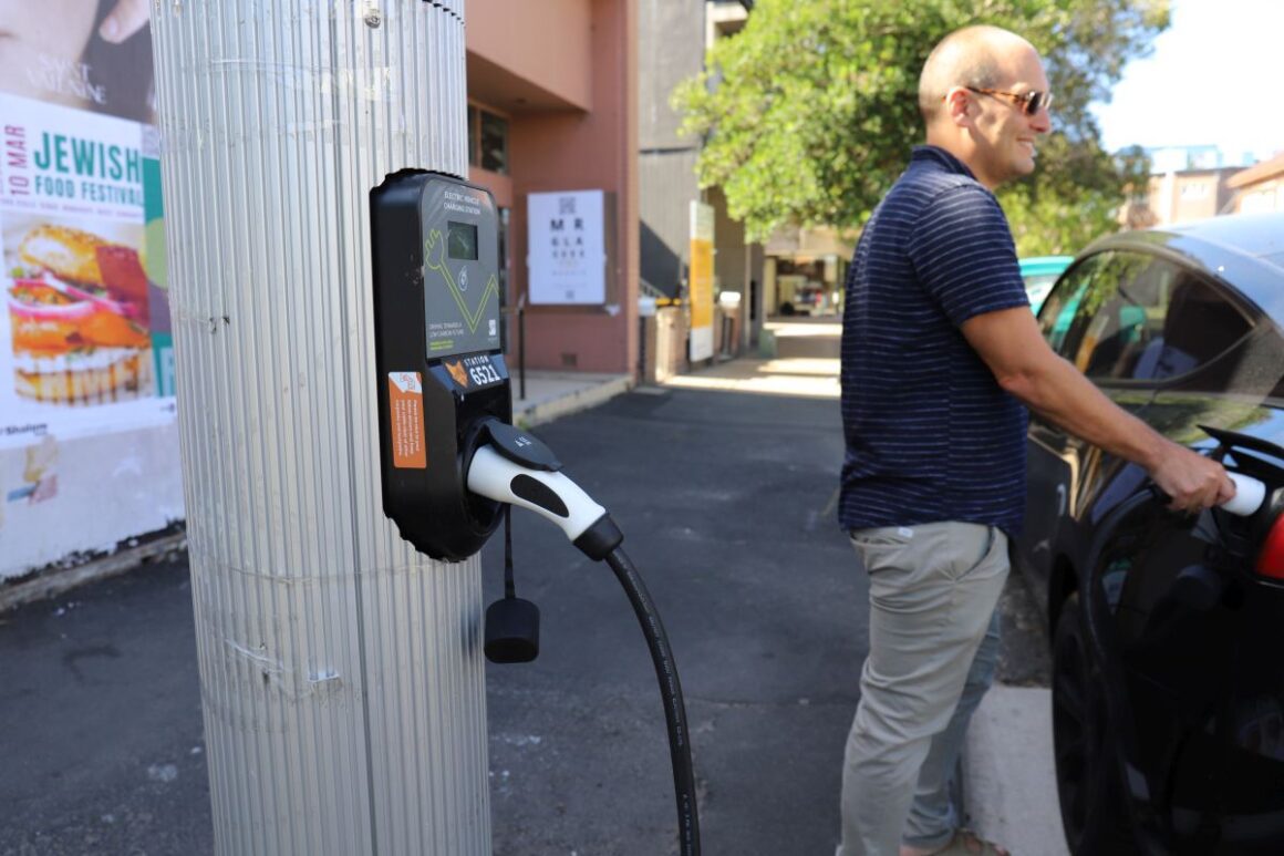 EV chargers embedded in light poles, and open parking, trialled in ...