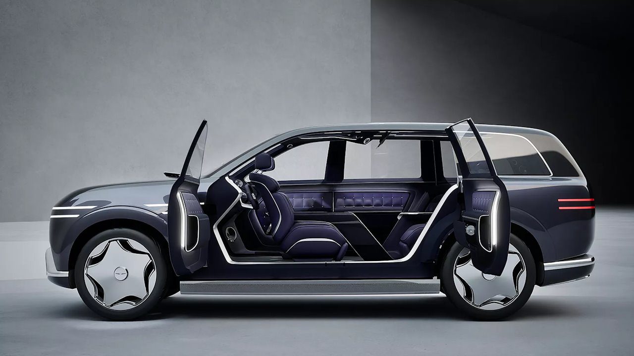Genesis unveils electric SUV concept with swivel seats and no B-pillars