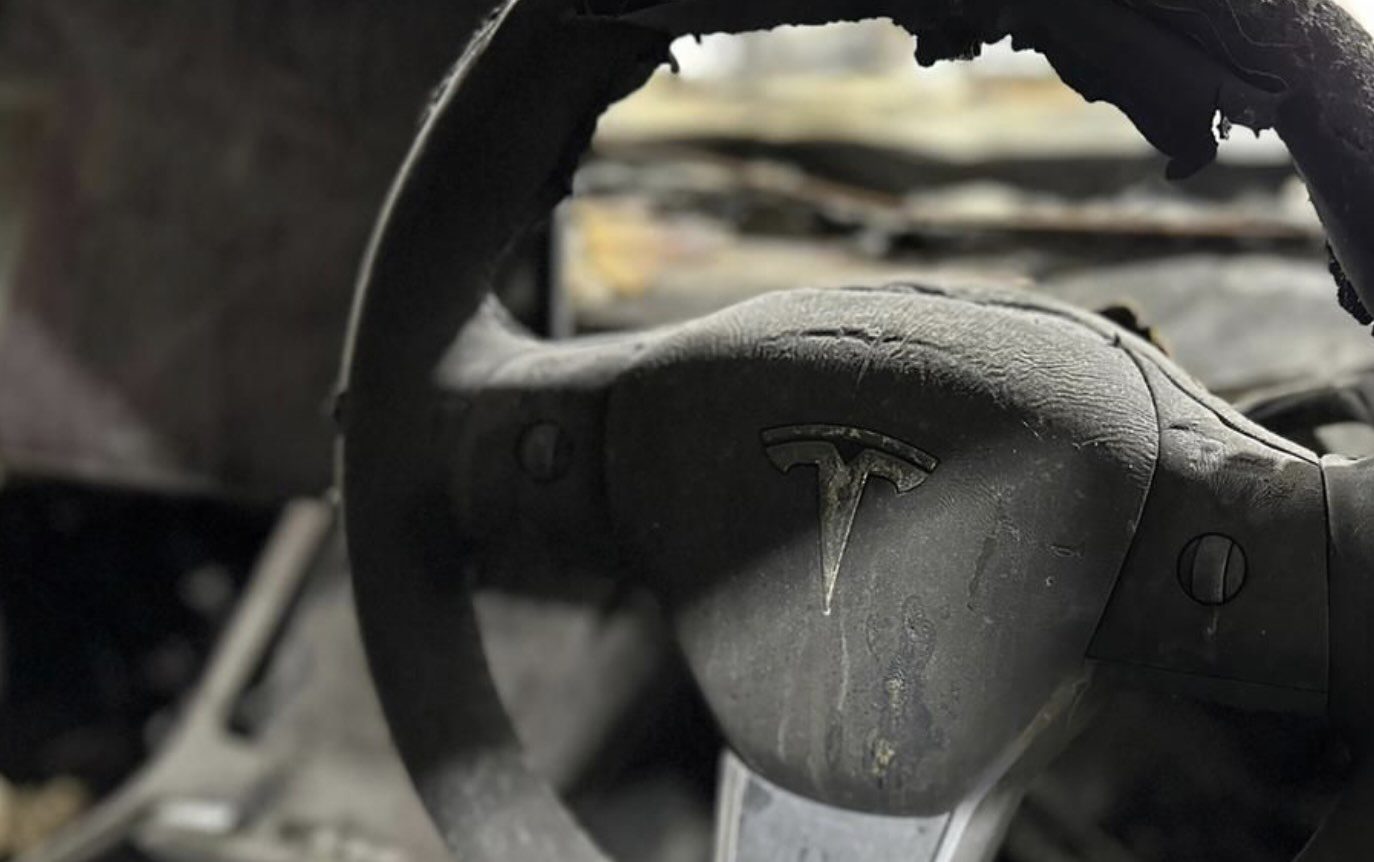 Burned out Tesla provide clues on how to deal with EV and battery fires