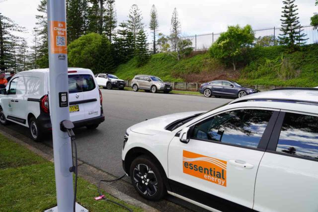 Regional network operator trials EV chargers installed in streetlight poles