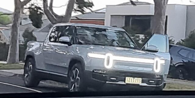 Rivian R1T electric ute spotted on Australian roads