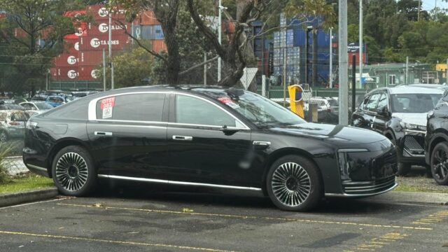 2 ultra-luxury Huawei electric sedans from China spotted in Sydney