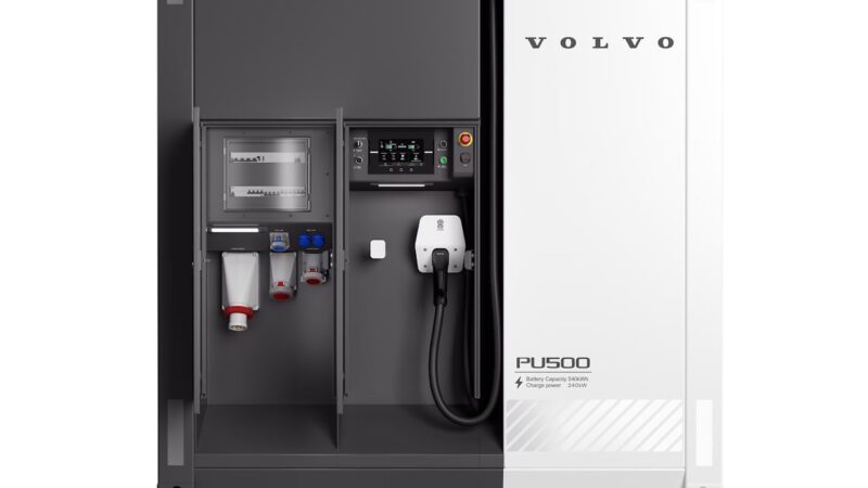 Volvo introduces portable battery system with built-in DC fast charger