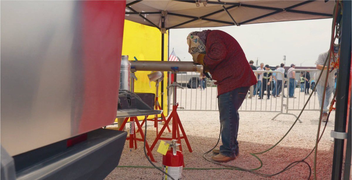 Tesla shows off high-powered V2L features for welders, homes and more