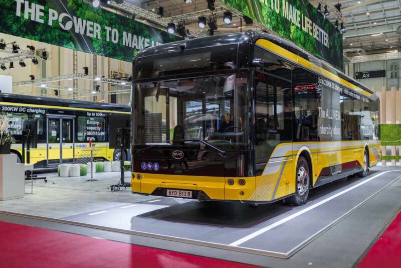 BYD debuts electric bus with 700 kms range in Europe