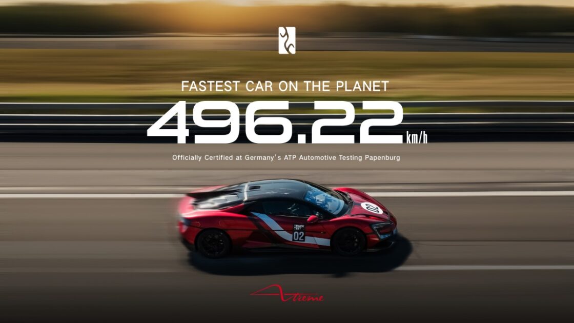 BYD sets world speed record at 496 km/h with its U9 Xtreme hypercar